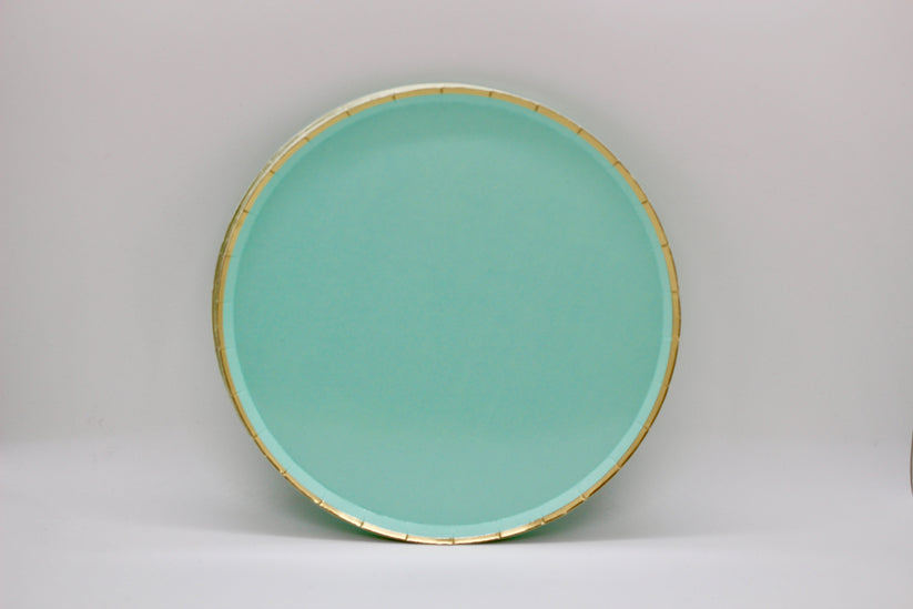 Mint Green Paper Plate Set - 69 pieces! – YourPartyBox.com