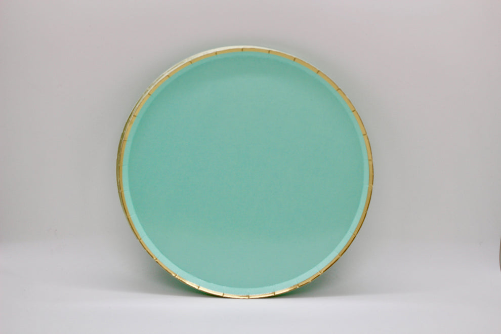 Mint Green Paper Plate Set - 69 pieces! – YourPartyBox.com