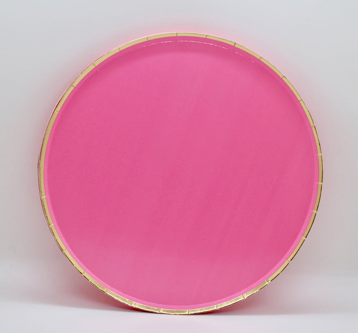 Rose Pink Paper Plate Set - 69 pieces! – YourPartyBox.com